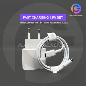 Jual FAST CHARGING 18W - KABEL USB C TO LIGHTNING & USB-C POWER ADAPTER ...