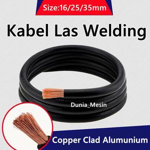 Jual 5meter Kabel Las Hitam Aluminium Tembaga 16mm 25mm 35mm Welding ...