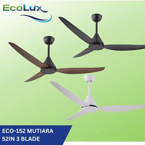 Promo ECOLUX Kipas ECO-152 MUTIARA 52IN 3 BLADE / kipas plafon ...
