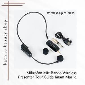 Jual Microphone Mic Bando Wireless 2.4GHz Presenter Tour Guide Imam ...