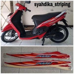 Jual STIKER STRIPING LIS BODY YAMAHA MIO SMILE 2007 MERAH - Jakarta ...