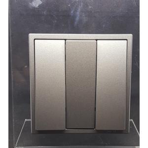 Jual Saklar Lampu Simon I7 Grey Saklar Triple 3 Gang 1 Way Switch ...