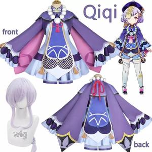 Jual Qk Project Qiqi Cosplay Costume Game Genshin Impact Zombie Girl ...