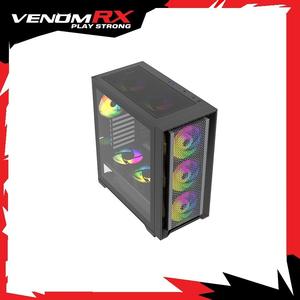 Jual VENOMRX AEGON INCLUDE 4 FAN ARGB VENOM RX ATX GAMING CASE Terbaru ...