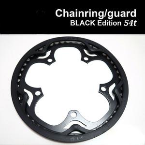 Jual BROMPTON chainring plus bash guard black edition 54t - NEW ...