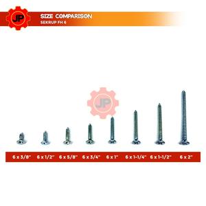 Jual SEKRUP FH 6 x 1 - SKRUP FH 6x1 BAUT TAPPING ISI 100 PCS - Jakarta ...