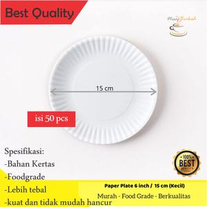 Jual Piring Kertas / Paper Plate / Piring Kertas Putih /Piring Kertas ...