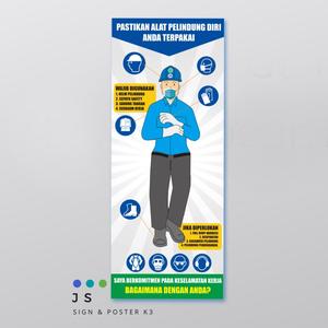 Jual SPANDUK BANNER K3 SAFETY APD - GRATIS TAMBAH LOGO langsung kirim ...