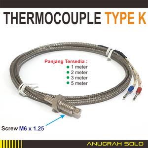 Jual Screw Thermocouple type K Temperature Sensor type : K Sensor Panas ...