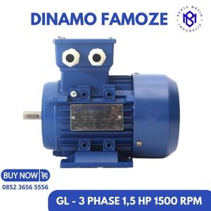 Jual Famoze Pro Dinamo 1,5 HP 1500 RPM 4 Pole 3 Phase tipe GL Motor - Kota Surabaya ...