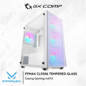 Jual CASING FPMAX CL5506 TEMPERED GLASS mATX - GAMING CASE WHITE - Kota ...