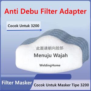 Jual Filter Masker Respirator Gas Anti Polusi Anti Debu Filter Adapter ...