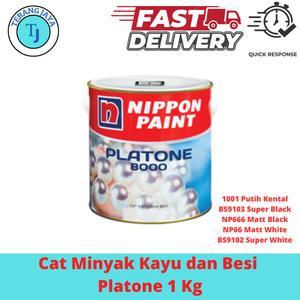 Jual Cat Platone 1Kg Cat Minyak Kayu Besi - Black / White / Doff Ilvr ...