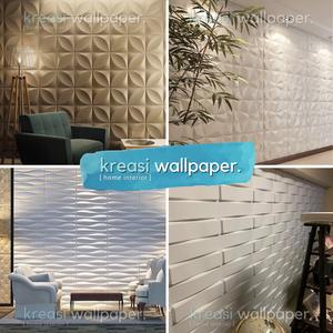 Jual Wall panel Dinding 3D Putih PVC | Wallpaper Timbul Minimalis ...