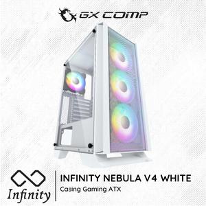 Jual Casing Infinity Nebula V4 White Edition Tempered Glass - ATX ...