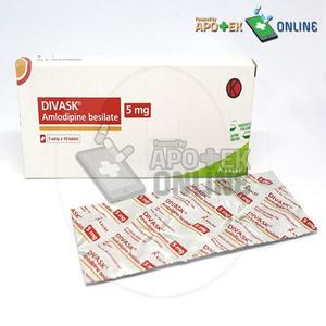 Jual DIVASK 5 MG 1 STRIP ISI 10 TABLET / AMLODIPINE 5 MG - Kota Bekasi ...