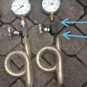 Jual Paket Needle Valve + Siphon + Pressure Gauge 4" Inch SS drat kuni ...