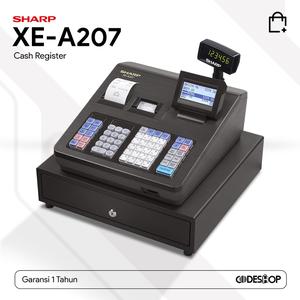 Jual Av! Sharp Xe-A 207 Black Cash Register With Printer And Dual ...