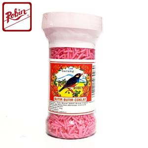Jual Meses Pot Robin Meses Warna Merah Muda Pink Meises Bahan Kue ...