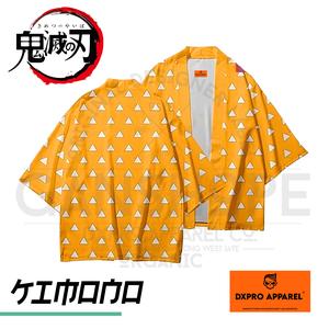 Jual Z Haori Kimono ZENITSU AGATSUMA DEMON SLAYER COSPLAY Kimetsu No ...