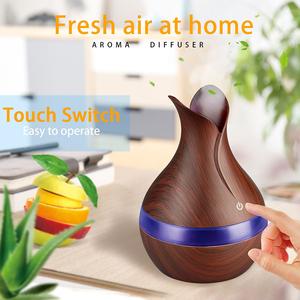 Jual Humidifier Aromatherapy Diffuser Wood Design 300ml RGB LED Menjaga ...