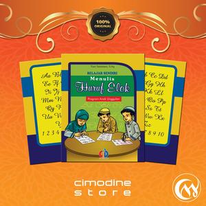 Jual ^-_ Buku Belajar Sendiri Menulis Huruf Elok/Tegak Bersambung ...