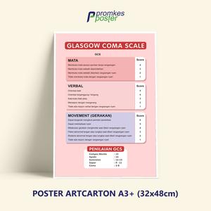 Jual Poster Kesehatan Glasgow Coma Scale GCS - Jakarta Barat - MIKAEL23 ...