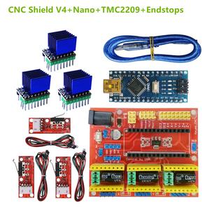 Jual cnc shield V4 controller grbl breakout board A4988 TMC2209 DRV8825 ...