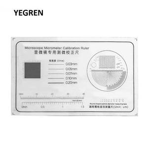 Jual Microscope Micrometer Calibration Ruler PET Grid Net Micrometer ...