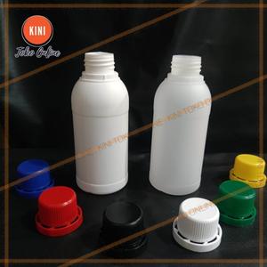 Jual Botol LABOR 500 ml agro Pert 500ml plastik HDPE Kimia pupuk bulat Tutup segel sumbat ...