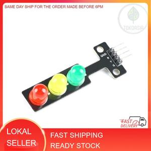 Jual Mini 5V Traffic Light LED Display Arduino Red Yellow Green 5mm LED ...