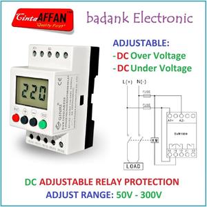Jual DC Protection Relay 72V 96V 240V ADJUSTABLE Over Under VOLTAGE ...
