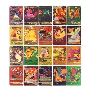 Jual 55Pcs Langka Kartu Pokemon Cards Warna Charizard Pikachu Pokemon ...