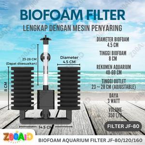 Jual BIO FOAM FILTER POMPA AIR AQUARIUM BIOFOAM SPONGE BUSA AQUASCAPE ...
