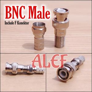 Jual 5Set Konektor Bnc Male Taiwan Include Konektor F Cctv Connector ...