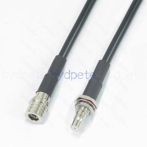 Jual QMA Male to QMA Female Bulkhead RG223 Coaxial Cable RG-223 double ...