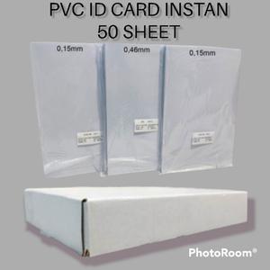 Jual ^ Kertas Pvc Id Card A4 isi 50 sheet Bahan Tebal Import Bahan Pvc ...