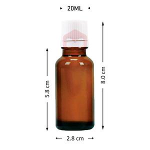 Jual bagus botol kaca amber 20ml / botol essential oil 20 ml - tutup ...