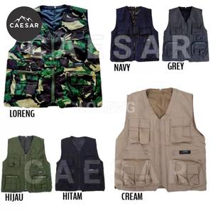 Jual ROMPI GO LAPANGAN MULTIFUNGSI BANYAK SAKU / VEST / TACTICAL ...
