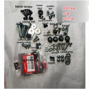 Jual baut Baud lengkap Full Set body Honda Astrea prima Baut motor ...