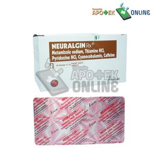 Jual NEURALGIN RX 500MG KAPLET 10'S/METHAMPYRON, VIT B COMPLEX/ANTI ...