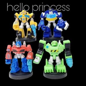 Jual Figure Robot Transformers Set Isi 4 Pcs Topper Cake Kue ...