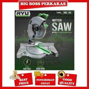 Jual TEKIRO RYU RMS 180 Mesin Potong Alumunium Kayu Mitre Saw 7" inch ...