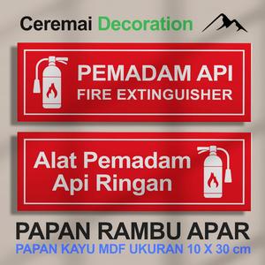 Jual GROSIR Cm Decor - Papan Rambu Alat Pemadam Api Ringan Apar Fire ...
