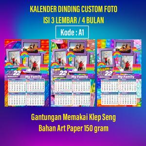 Jual ready (BISA COD) KALENDER FOTO | KALENDER CUSTOM |KALENDER DINDING ...