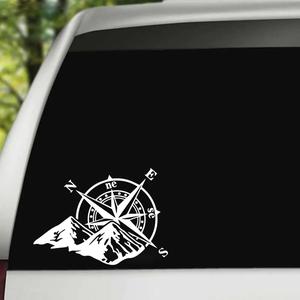 Jual Compass car sticker reflective body sticker Compass direction ...
