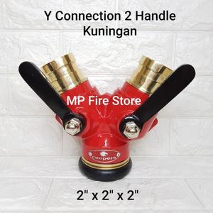 Jual Y CONNECTION 2 HANDLE 2 x 2 x 2 KUNINGAN FIRE BREACHING HYDRANT ...