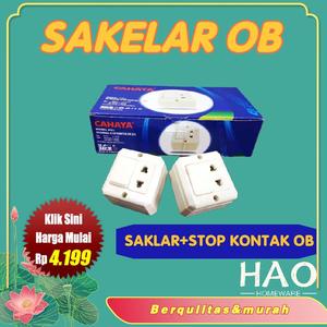 Jual Saklar Engkel+Stop Kontak Ob Merek Cahaya Sc-203/Warna Cream ...