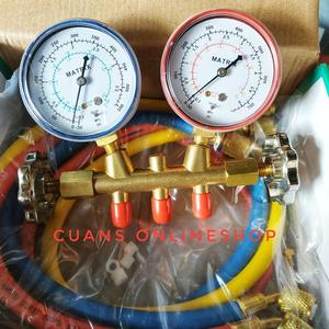 Jual Matrix Double Manifold Khusus R410a R32 Testing Manifold Premium ...