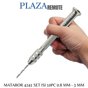 Jual Bor Tangan MANUAL HSS Twist Drills dengan10 Mata Bor UKURAN 0.8 ...
